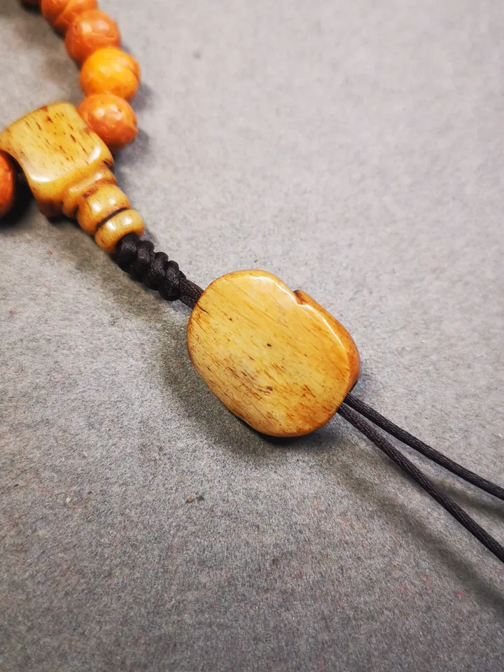 Gandhanra Handmade Tibetan Pendant Bead,Bone Carved Spacer Bead for ...