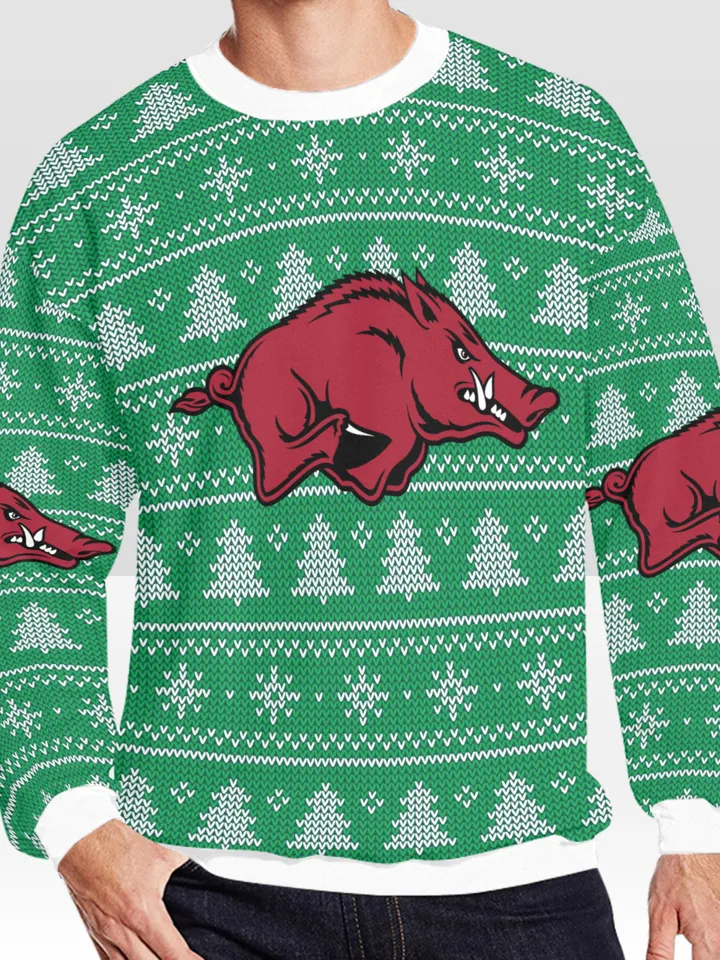Arkansas Razorbacks Ugly Christmas Sweater, Christmas Sweatshirt $60.00 ...