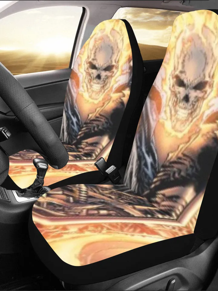 Ghost Rider Car Seat Covers Set of 2 Universal Size $84.00 | Buy online ...