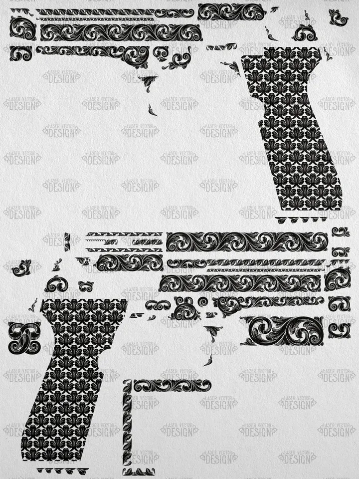 VECTOR DESIGN Beretta 92 FS Scrollwork $100.00 | Buy online with delivery