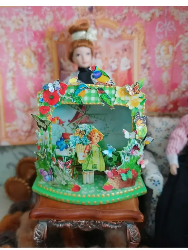 Theater for a dollhouse. Puppet miniature. $40.00 | Buy online with ...