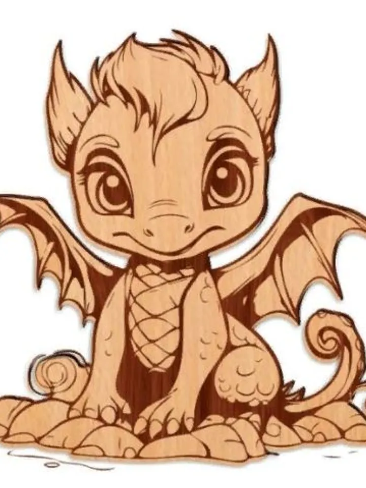 Digital Template Cnc Router Files Dragon Cnc for Wood Laser Cut Pattern ...