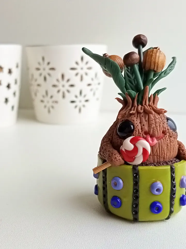 Handmade Miniature Polymer Clay Figurine/Fantasy Creature Sculpture ...