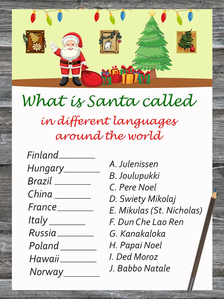 Christmas party games,Christmas Around the World Game Printable,Happy ...