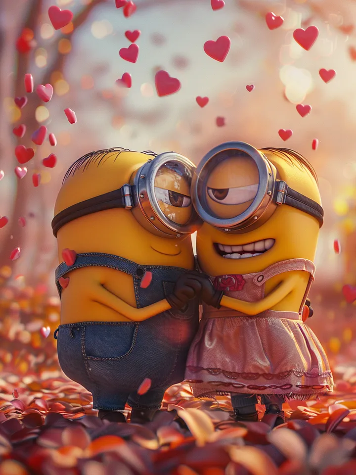 Set of 6 Romantic Minion Love Postcards – Cute Art for Couples $12.00 ...