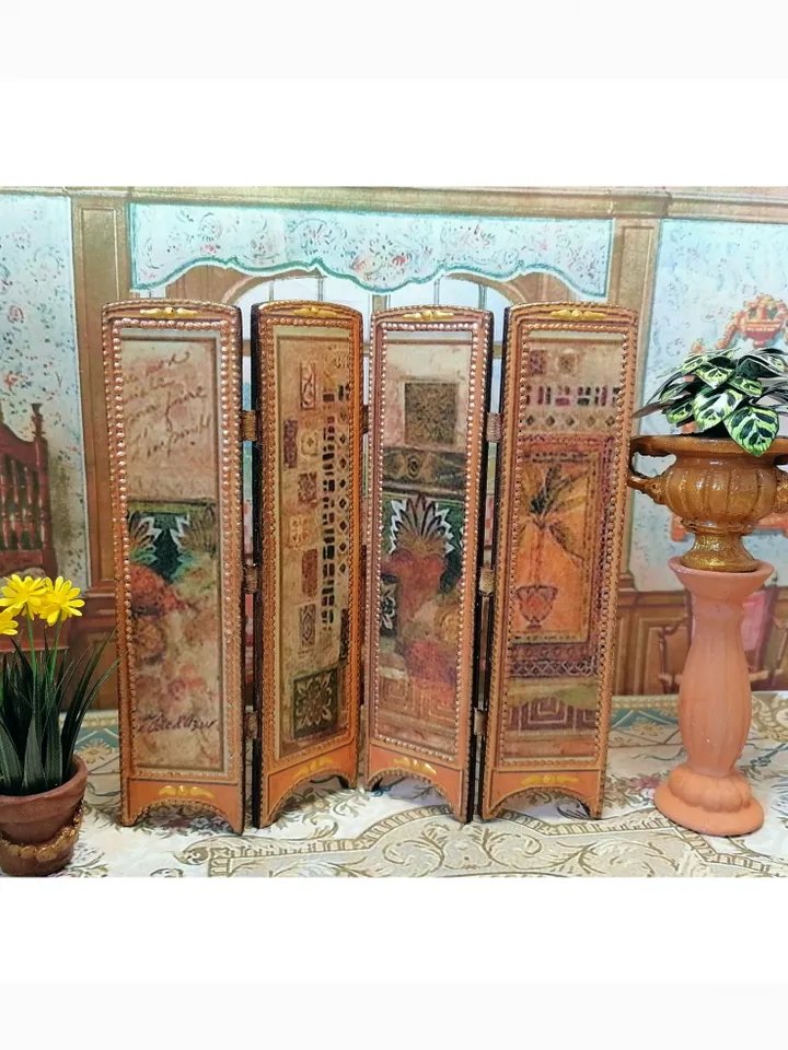 Handmade screen for a dollhouse.1:12 scale. $43.00 | Buy online with ...