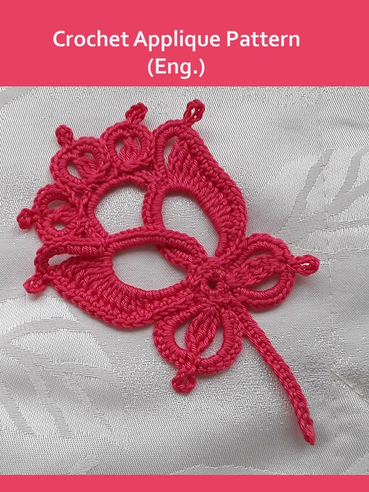Irish Crochet Flower Pattern, Irish Crochet Applique Pattern, Lace ...