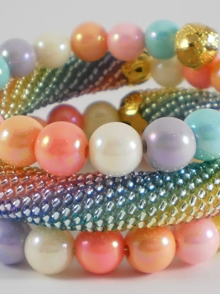 Tutorial wire wrapped bracelet, pattern of a "Victory" bracelet with ...