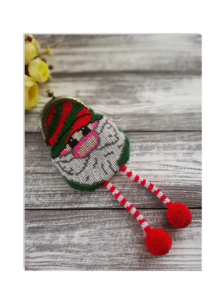 Gnome wallet, Beaded Wallet , Ladies' Wallet , kids wallet , toy wallet ...
