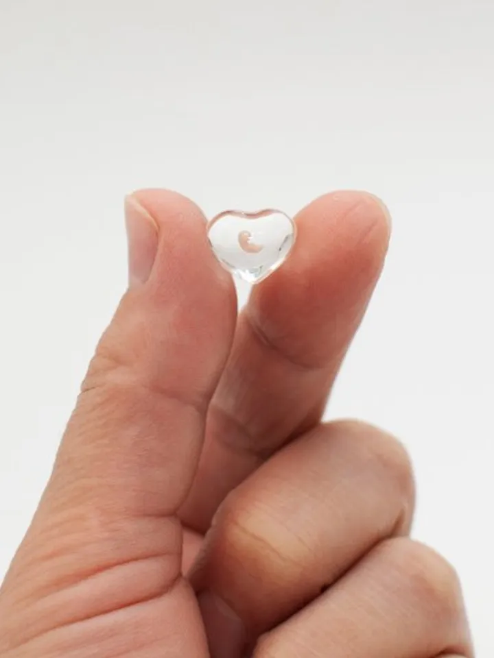 Embryo 3-4 weeks, mini heart, bereavement fetus, Sculpture cast in ...