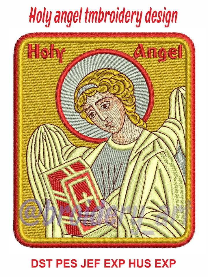 Holy Angel embroidery design $16.00 | Buy online with delivery