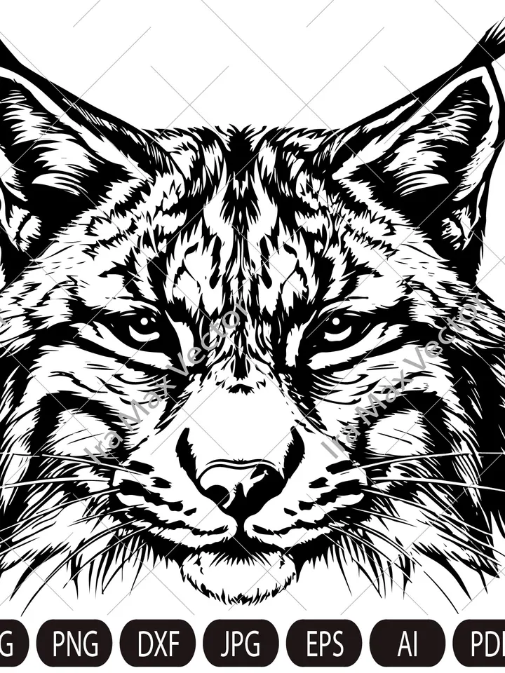 Lynx Svg, Lynx Clipart, Lynx Png, Lynx Head, Lynx Cut Files , Lynx ...