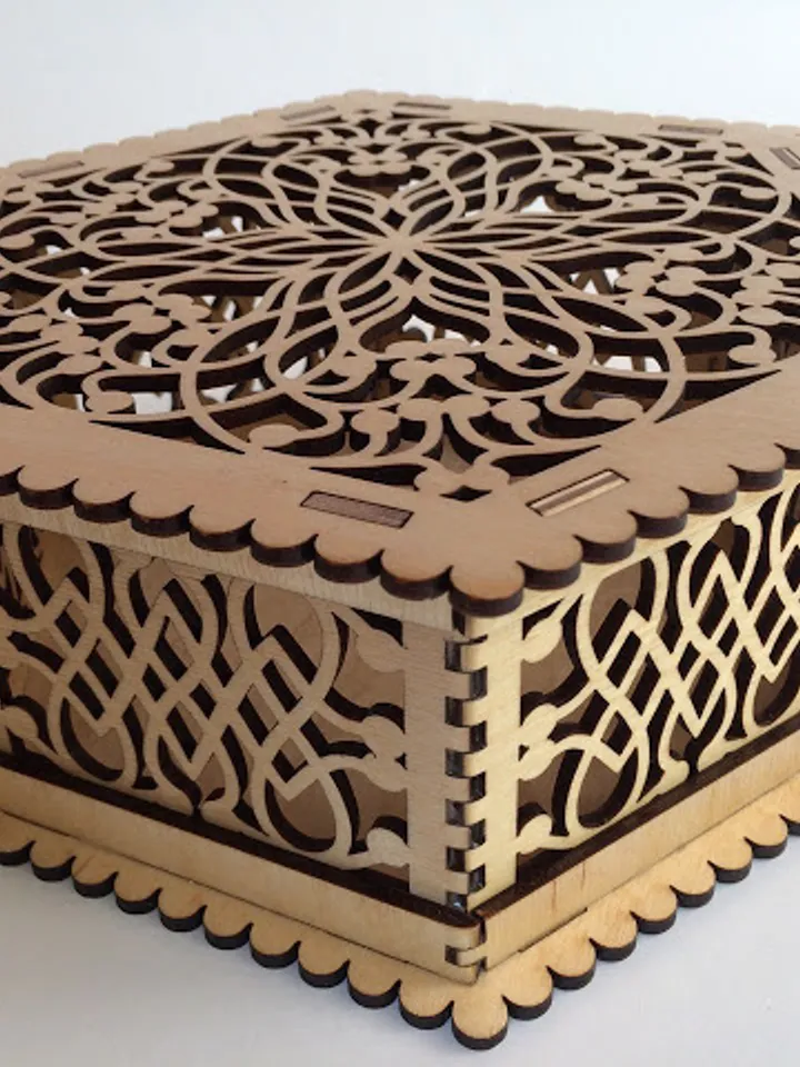 Digital Template Cnc Router Files Casket Cnc for Wood Laser Cut Pattern ...