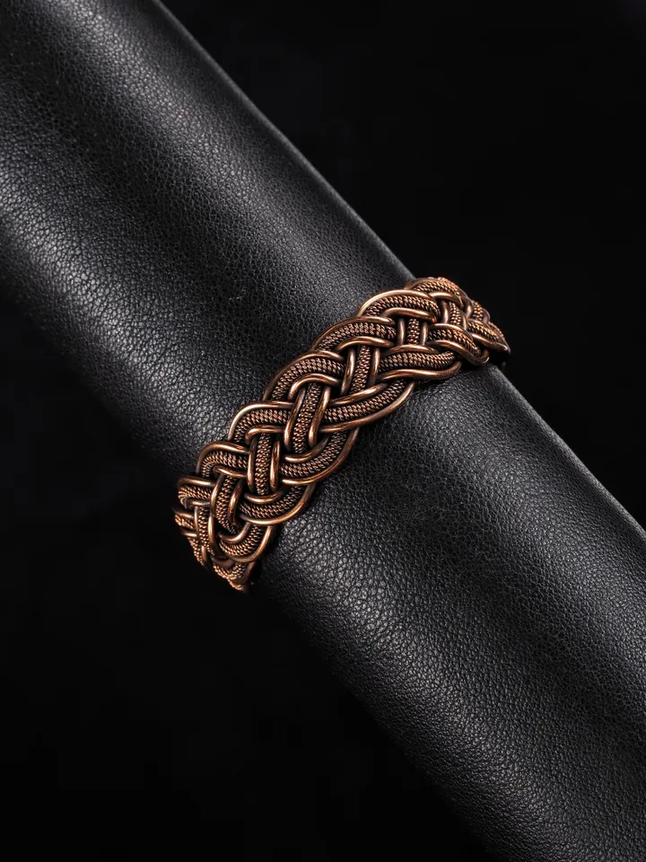 Copper wire wrapped bracelet for woman 7th Anniversary gift Small size ...