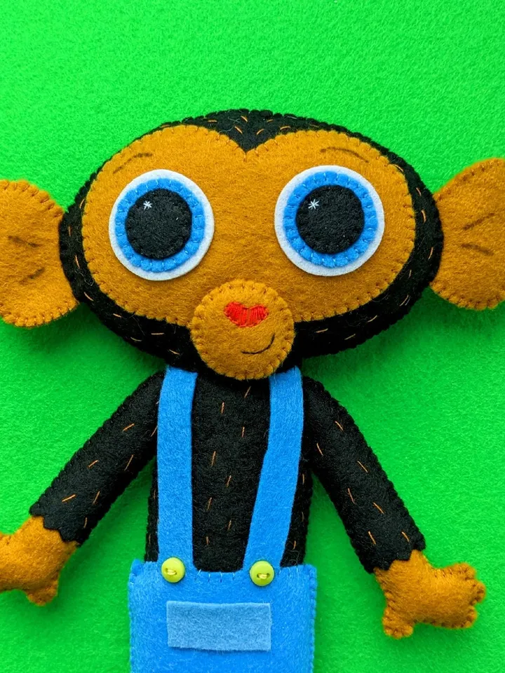Mr. Monkey, Monkey Mechanic, Super Simple Songs, Felt toys, Monkey ...