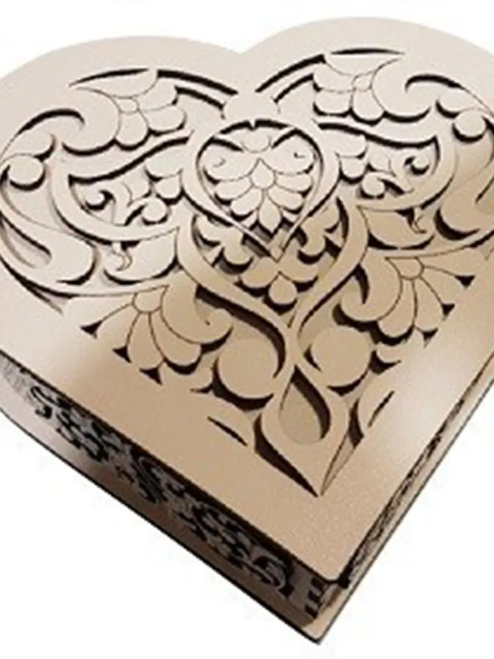 Digital Template Cnc Router Files Cnc Gift Box Files for Wood Laser Cut ...