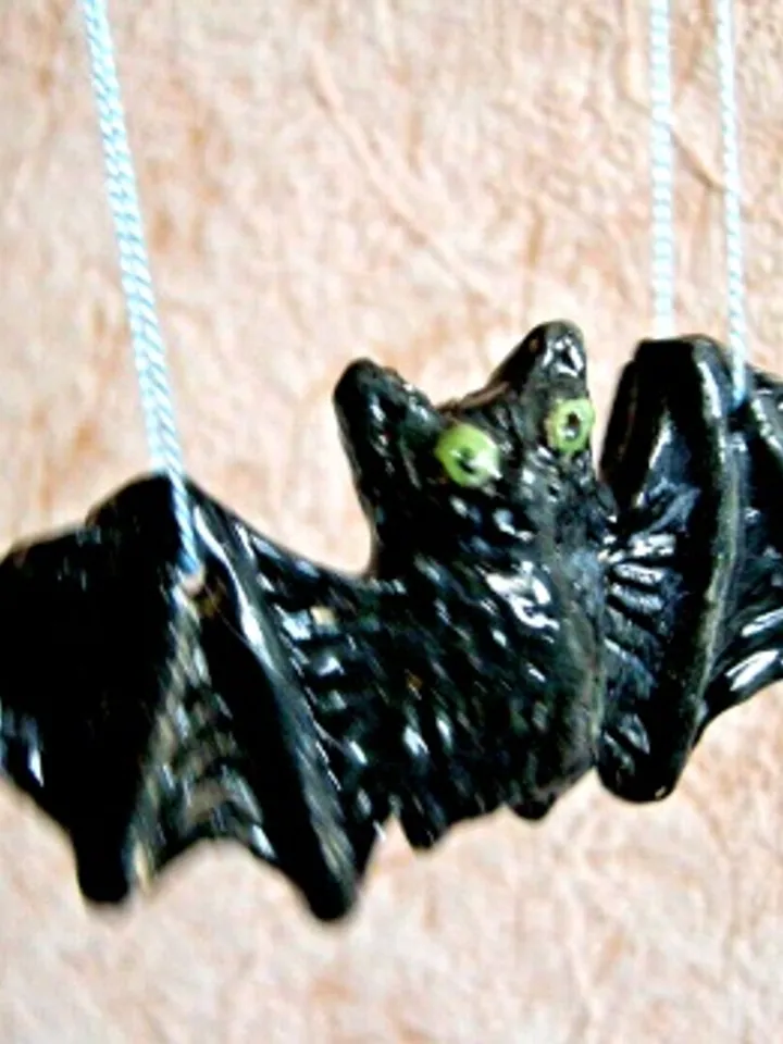 Ceramic bat. Halloween ornament. Handmade $40.00 | Buy online with delivery
