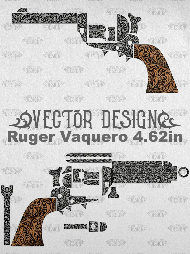 VECTOR DESIGN Ruger Vaquero 4.62in Scrollwork $100.00 | Buy online with ...