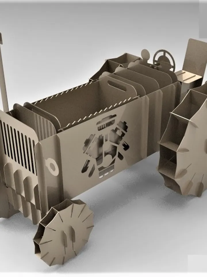 Digital Template Cnc Router Files Cnc Brazier - Tractor Files for Wood ...