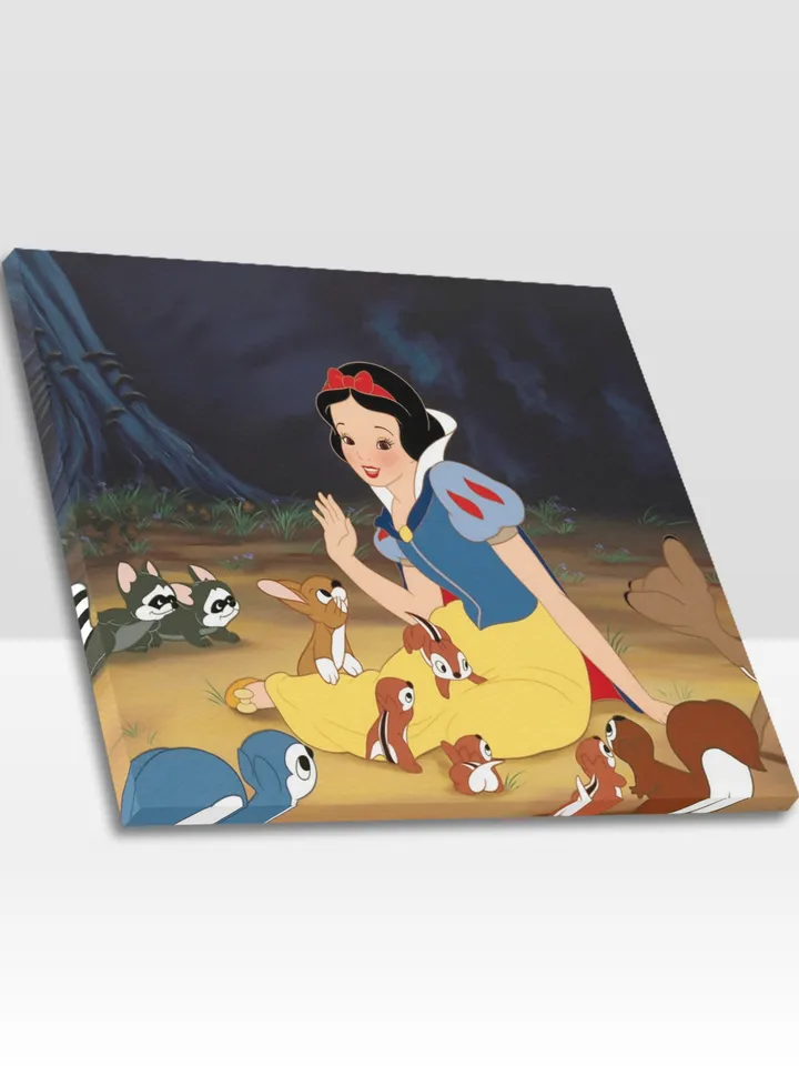 Snow White Frame Canvas Print, Wall Art Home Decor $24.00 | Buy online ...
