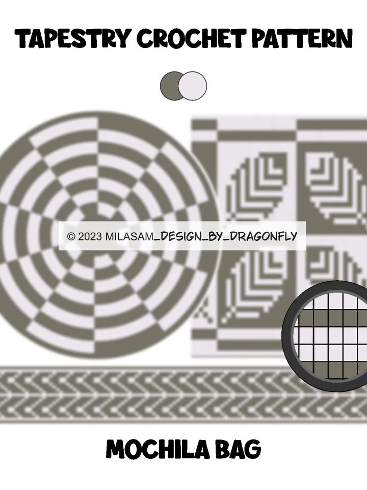 PATTERN: Tapestry crochet bag / wayuu mochila bag / 871 $3.50 | Buy ...