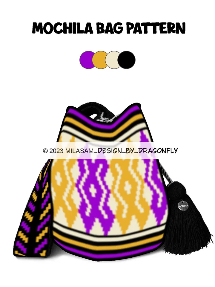 Wayuu mochila bag patterns / SET of 3 tapestry crochet patterns / 91 $5 ...