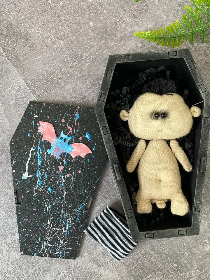 Gothic coffin with Baby boy $70.00 | Buy online with delivery