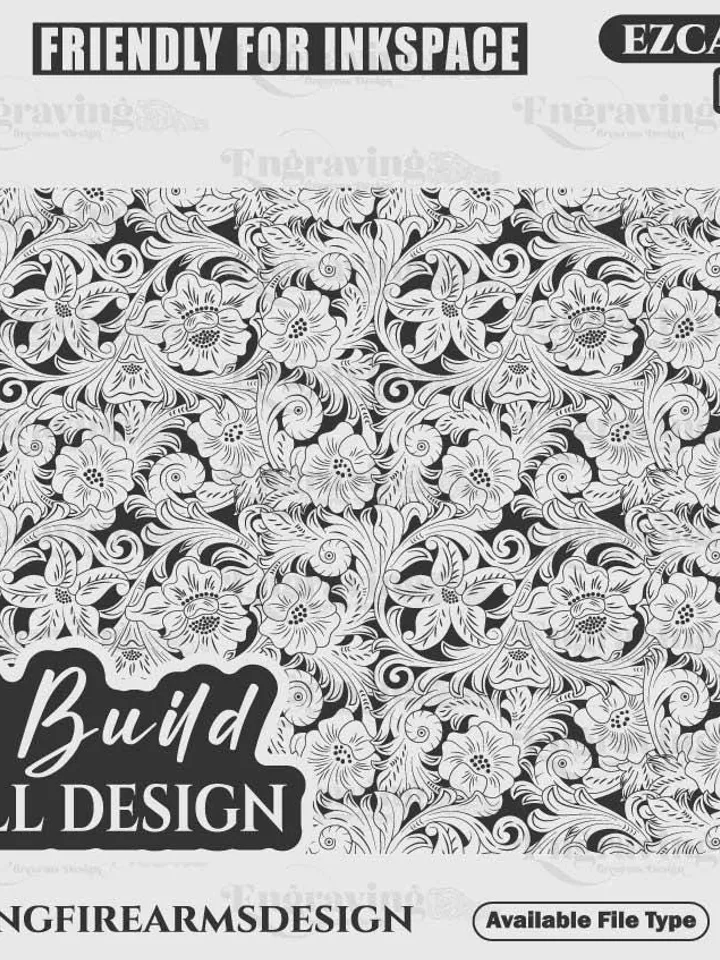 Engraving Firearms Design Seamless Scroll Pattern Full Build $49.99 ...