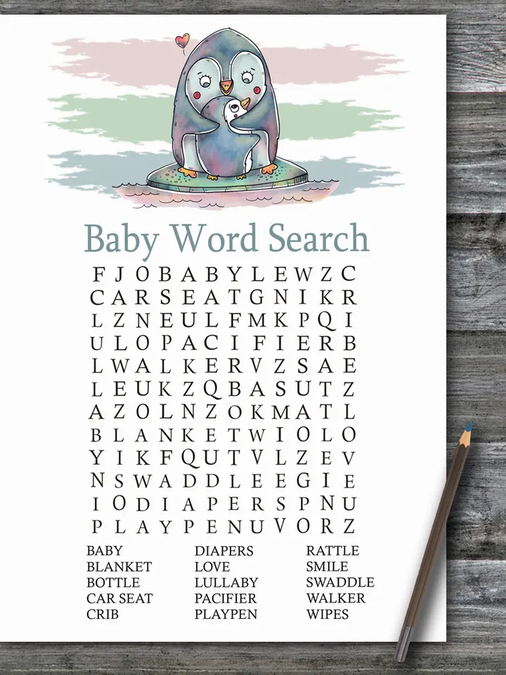Monkey Baby Shower Word Search Free Printable Baby Shower Scramble