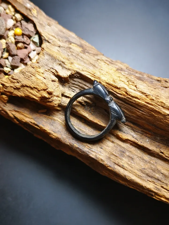 Gandhanra Hand Carved Tibetan Vajra Ring,Made of Yak Horn,Buddhist ...