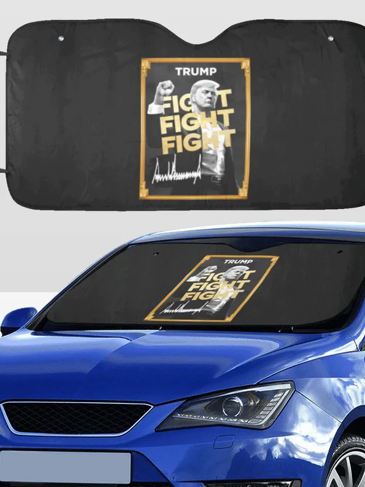 Trump Fight Car Sun Shade $39.97 | Buy online with delivery