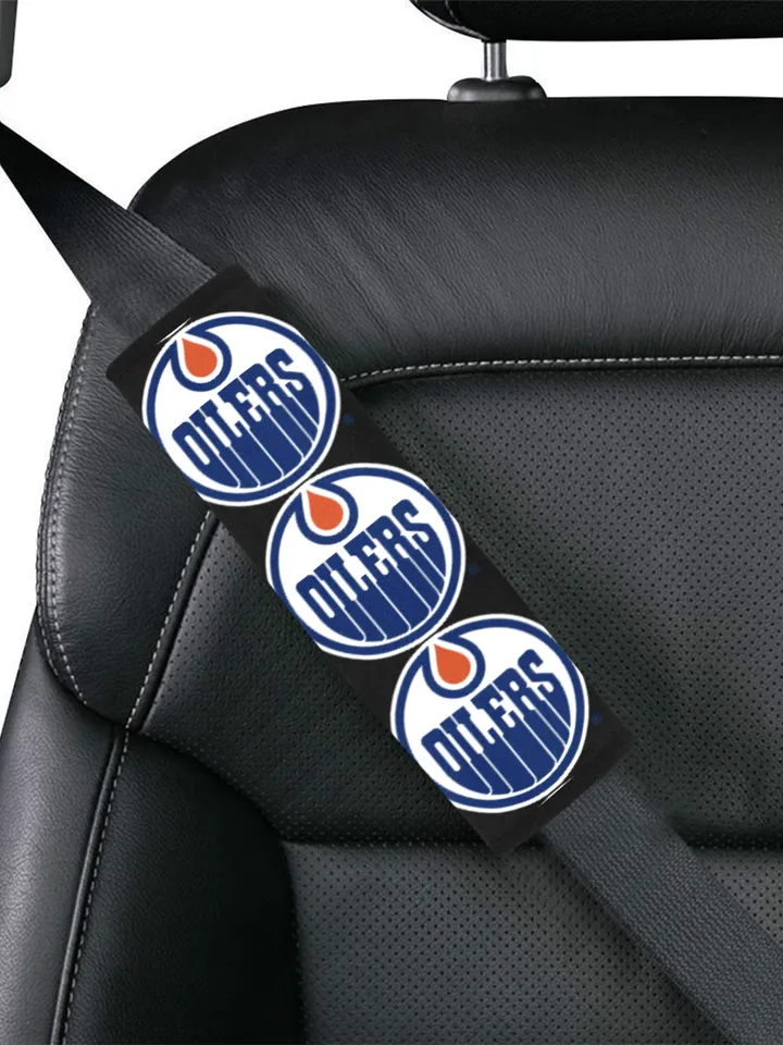 Edmonton Oilers Car Seat Belt Cover $19.97 | Buy online with delivery