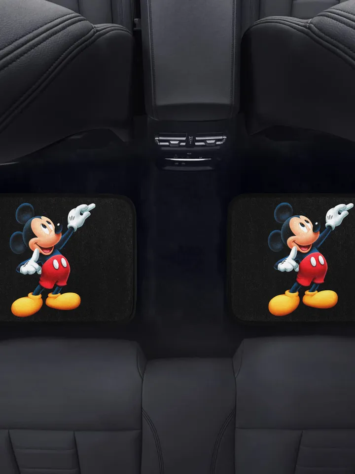 Mickey Mouse Back Car Floor Mats Set of 2 $54.00 | Buy online with delivery