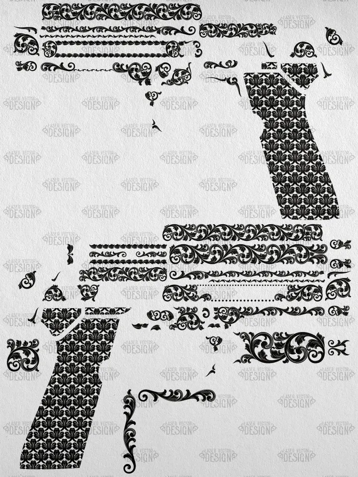 VECTOR DESIGN Beretta 92 F Scrollwork $100.00 | Buy online with delivery