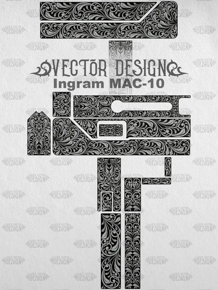 VECTOR DESIGN Ingram MAC-10 Scrollwork $100.00 | Buy online with delivery