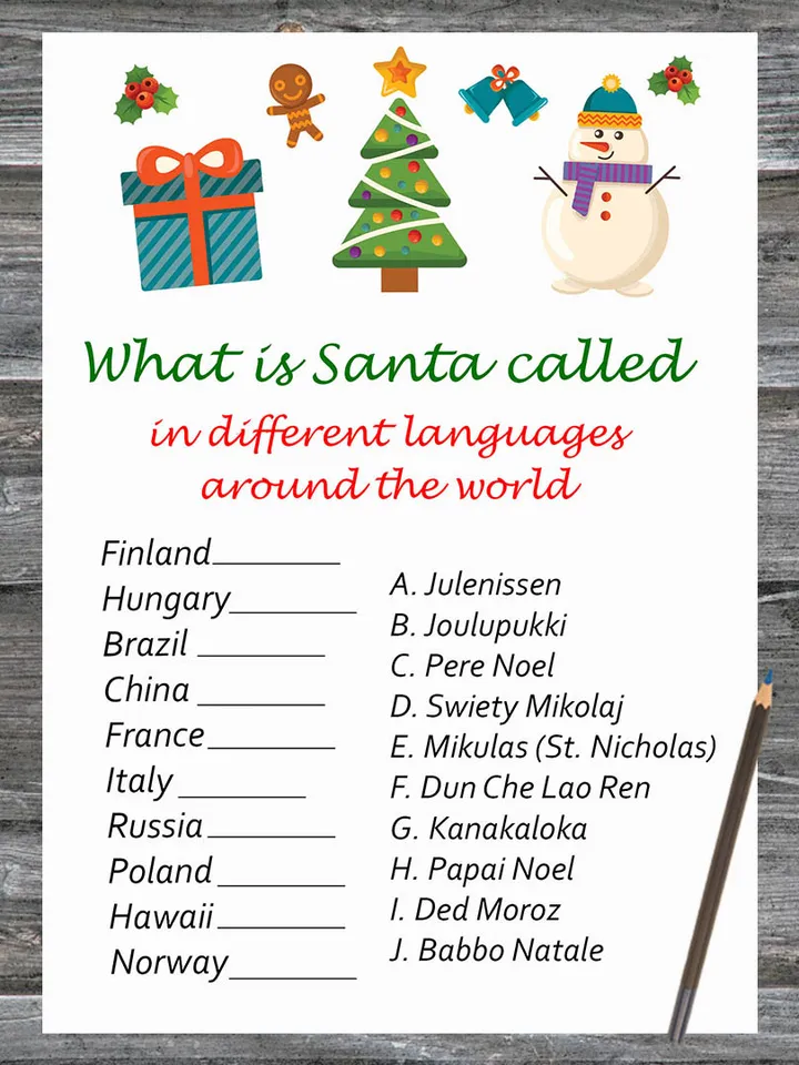 Christmas party games,Christmas Around the World Game Printable,Snowman ...