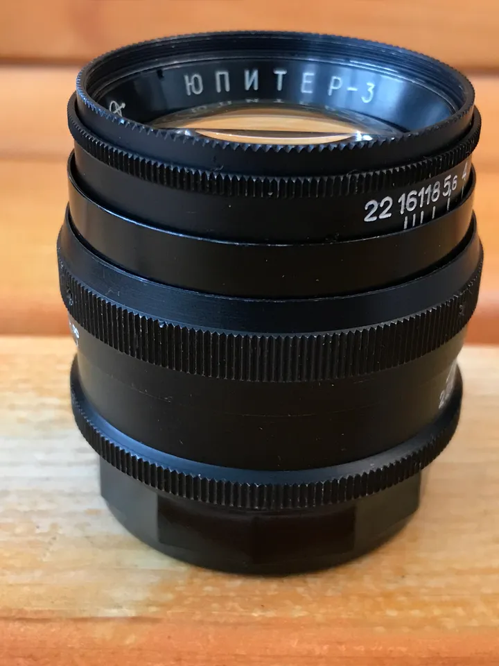JUPITER 3 black USSR Lens F 1.5/50 mm for M39 L39 mount FED Zorki Leica ...