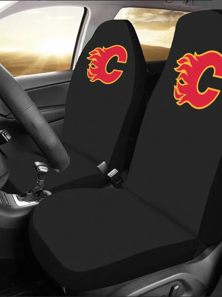 Calgary Flames Car Seat Covers Set of 2 Universal Size $84.00 | Buy ...