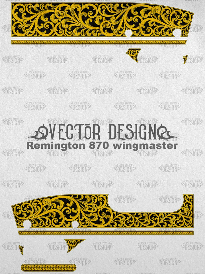 VECTOR DESIGN Remington 870 wingmaster Scrollwork $100.00 | Buy online ...