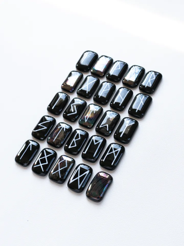 Runes set, Runes Stones, Divination Tools, Witchcraft Supplies and ...