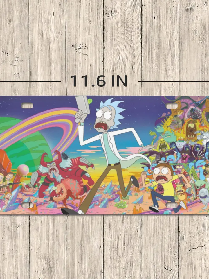 Rick And Morty License Plate