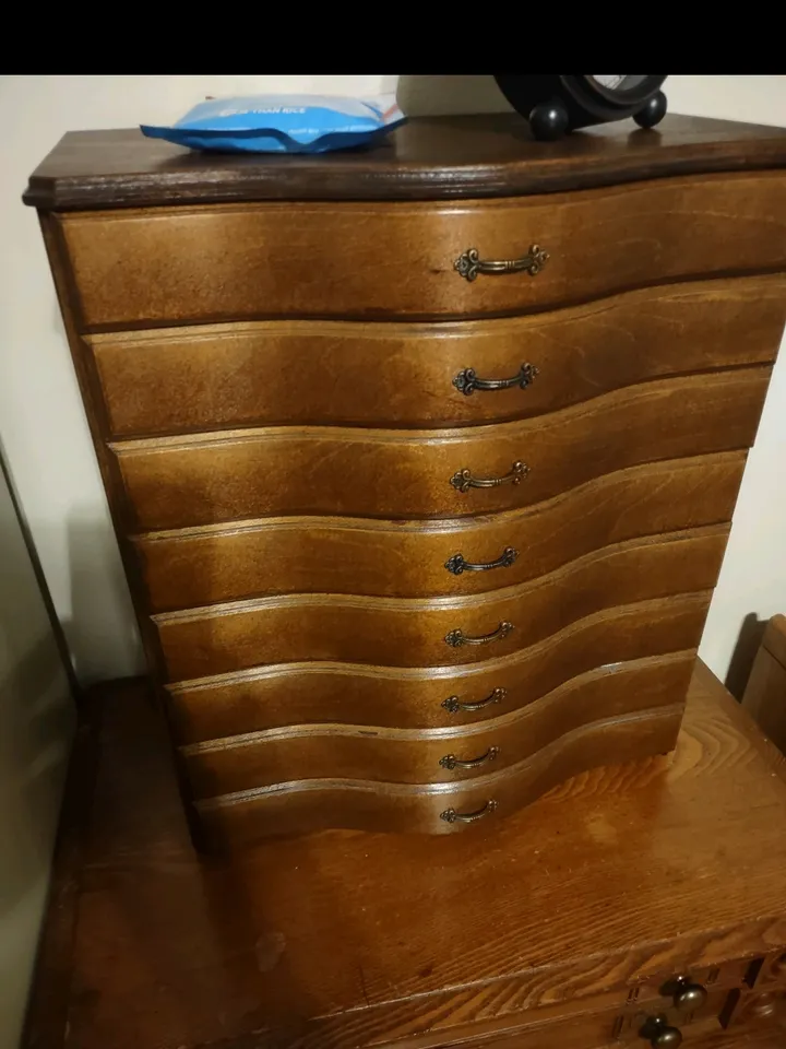 Embroidery cabinet for stitchers in vintage style, Thread storage ...