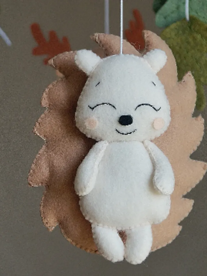 Forest animals mobile, woodland mobile with oak tree and leaves $120.00 ...