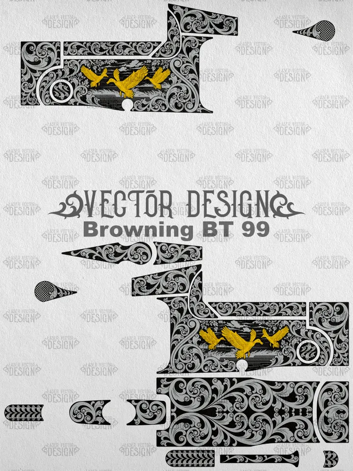 VECTOR DESIGN Browning BT 99 Ducks and scrolls