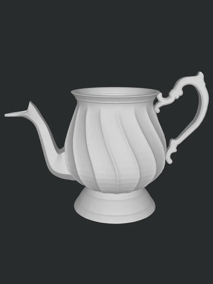 3D MODEL Miniature teapot without lid model ready to print $5.20 | Buy ...