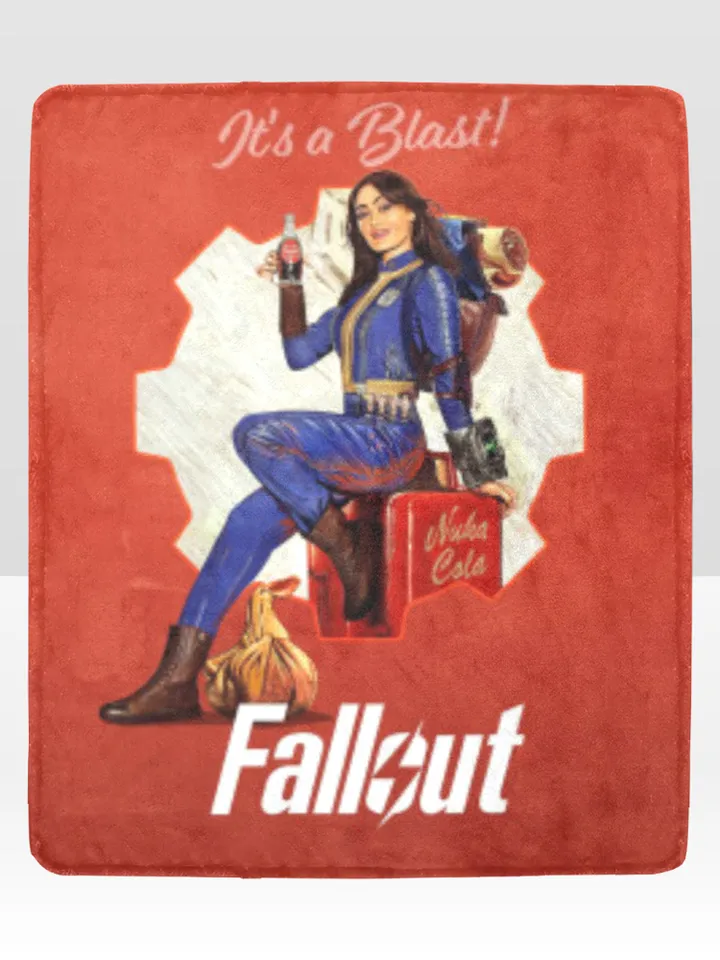 Fallout Nuka Cola Lucy Blanket Lightweight Soft Microfiber Fleece $54. ...