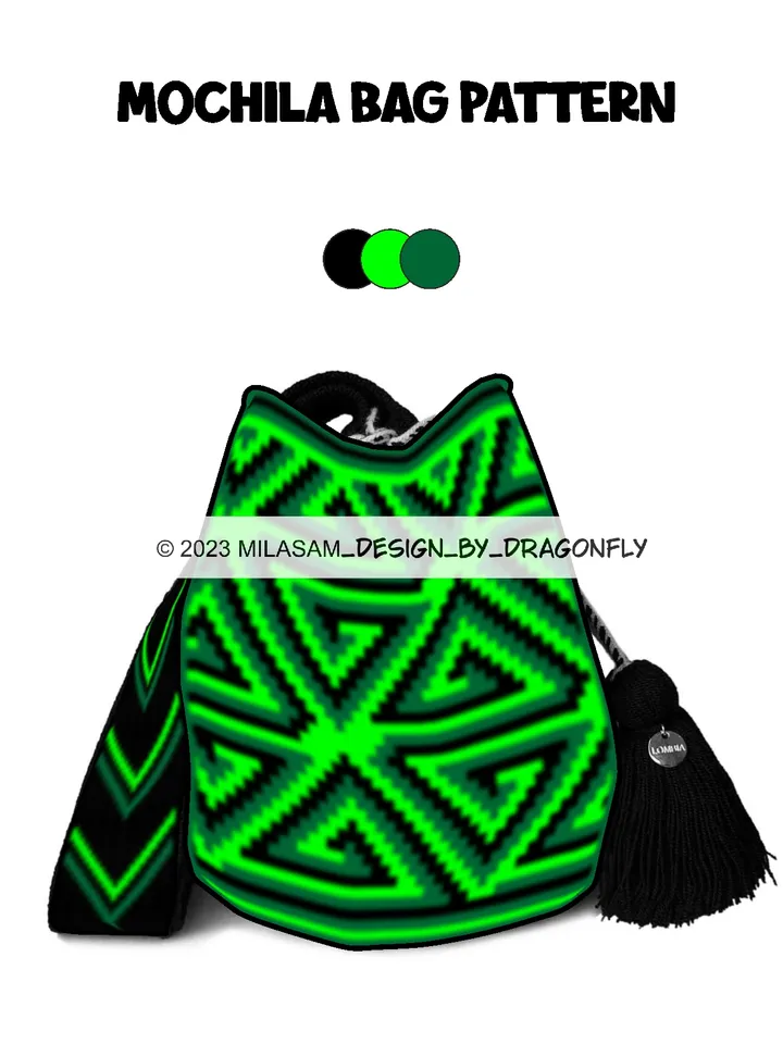 Wayuu mochila bag patterns / SET of 3 tapestry crochet patterns / 88 $5 ...