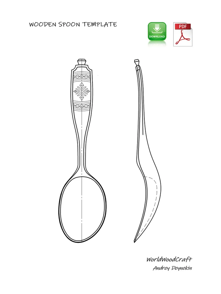 Free Printable Spoon Template - Printable Templates