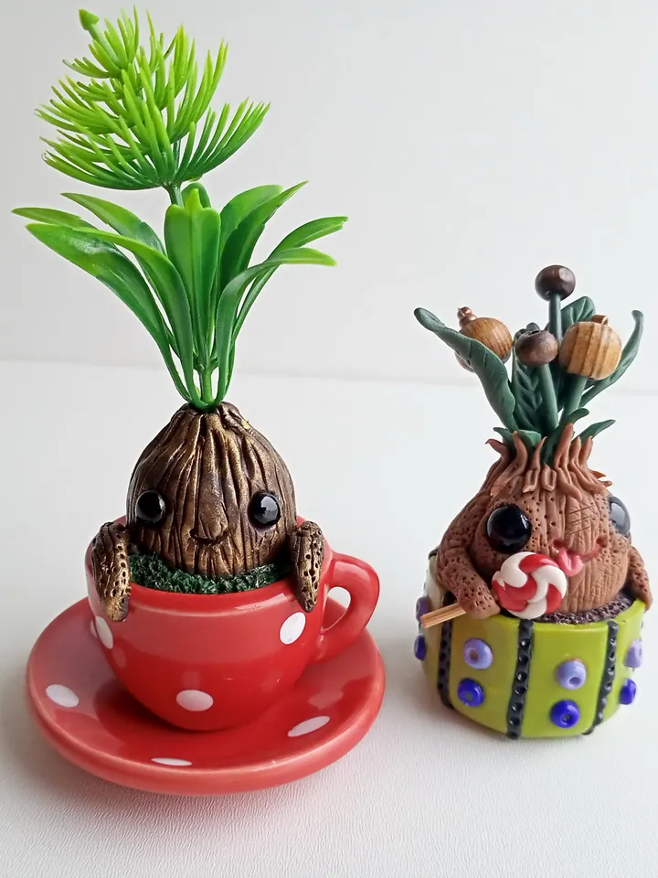 Handmade Miniature Polymer Clay Figurine/Fantasy Creature Sculpture ...