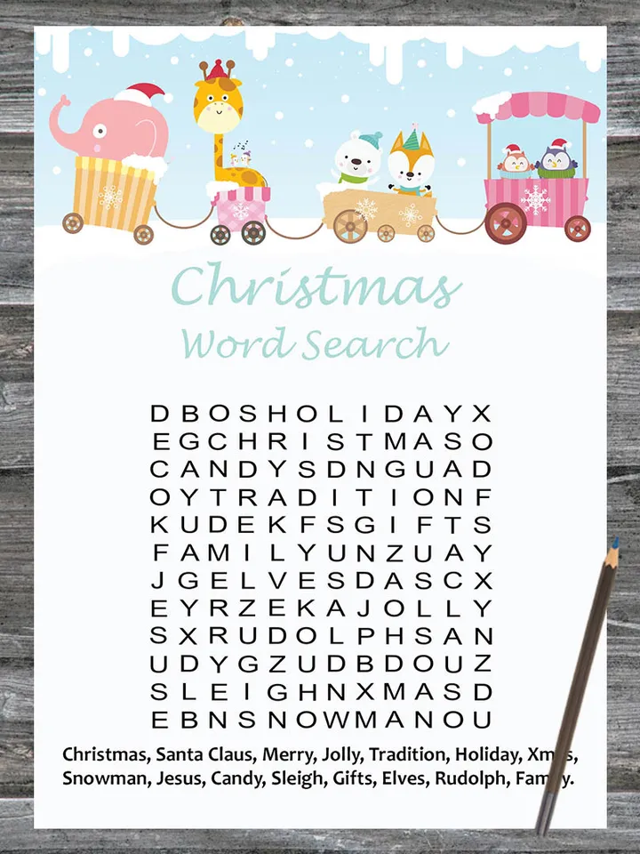 Christmas party games,Christmas Word Search Game Printable,Christmas ...